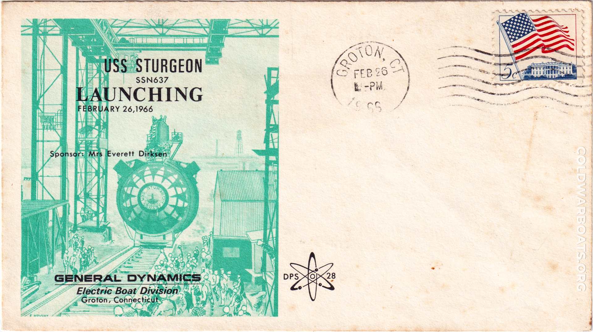 USS STURGEON (SSN 637) Postal Covers